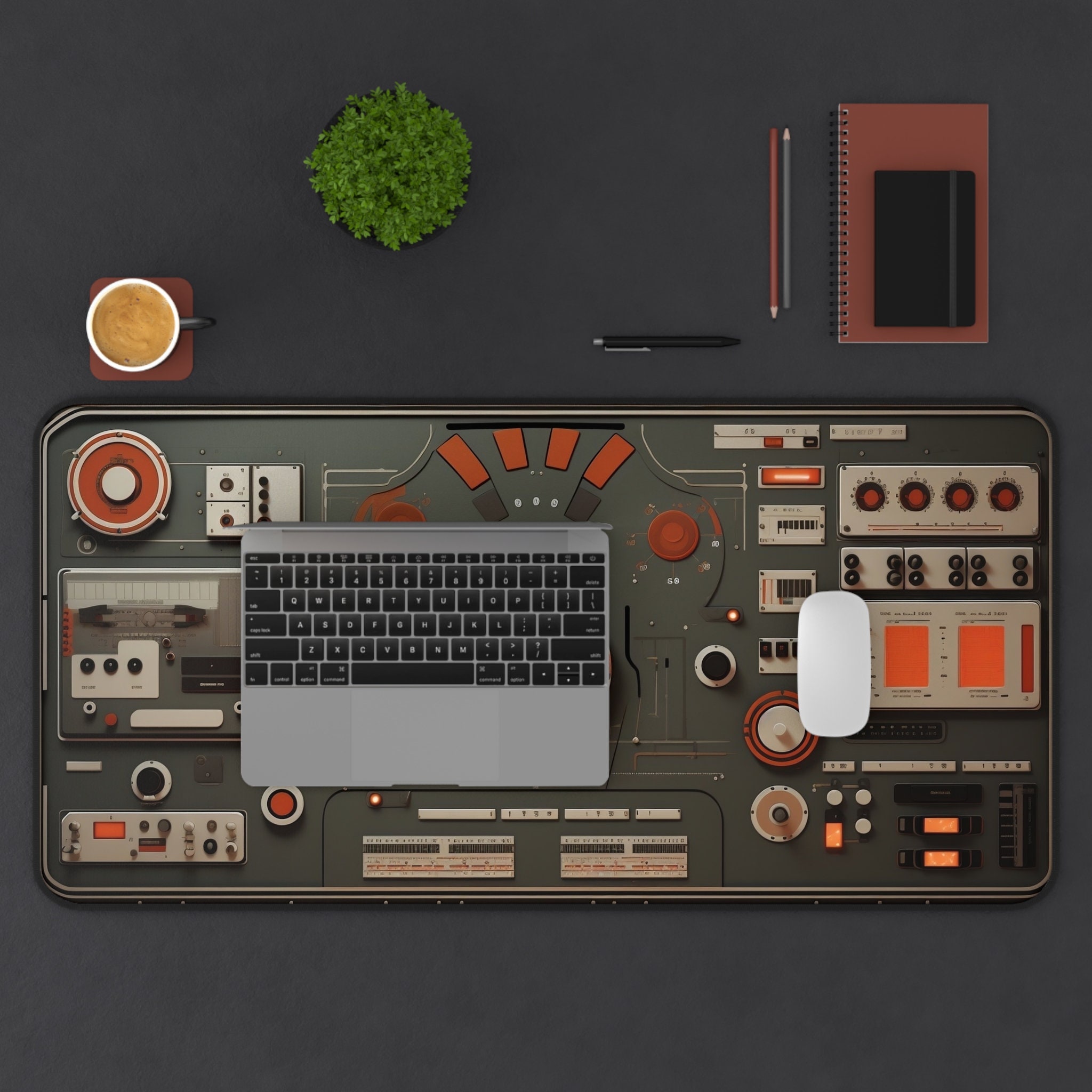 Retro Spacecraft Control Panel Desk Mat: Sci-fi Gaming XXL Mousepad - Etsy