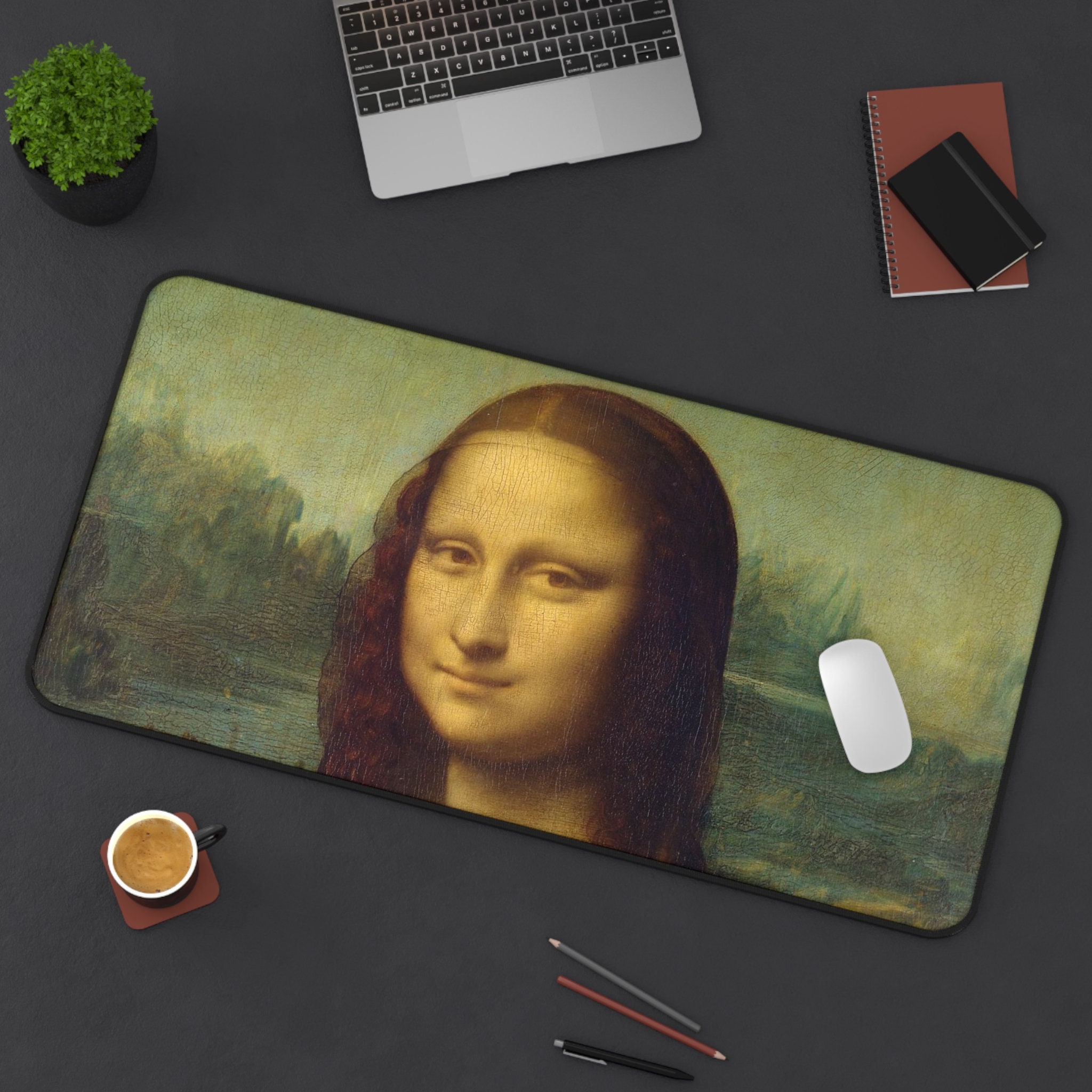 Mona Lisa Desk Mat, Leonardo Da Vinci Mousepad XXL, Anti-slip Gaming ...