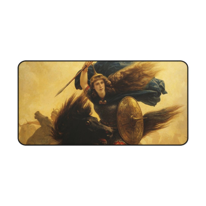 Valkyrie Desk Mat, Norse Mythology Art Mouse Pad XXL, Warrior Woman ...