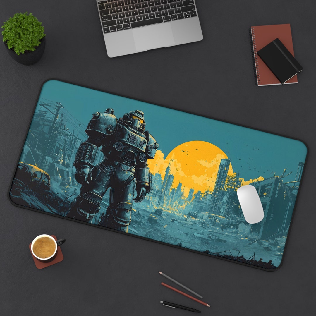 Power Armor Desk Mat: Post-apocalyptic Sci-fi Gaming Desk Pad XXL - Etsy