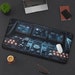 Retro Spacecraft Control Panel Desk Mat XXL Mousepad | Anti-slip Sci-fi ...