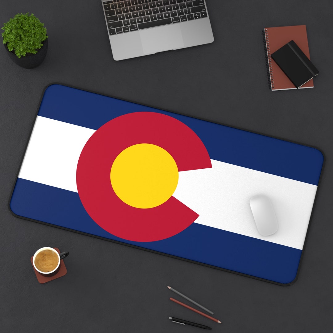 Flag of Colorado Desk Mat, the Centennial State Mouse Pad XXL, Anti ...