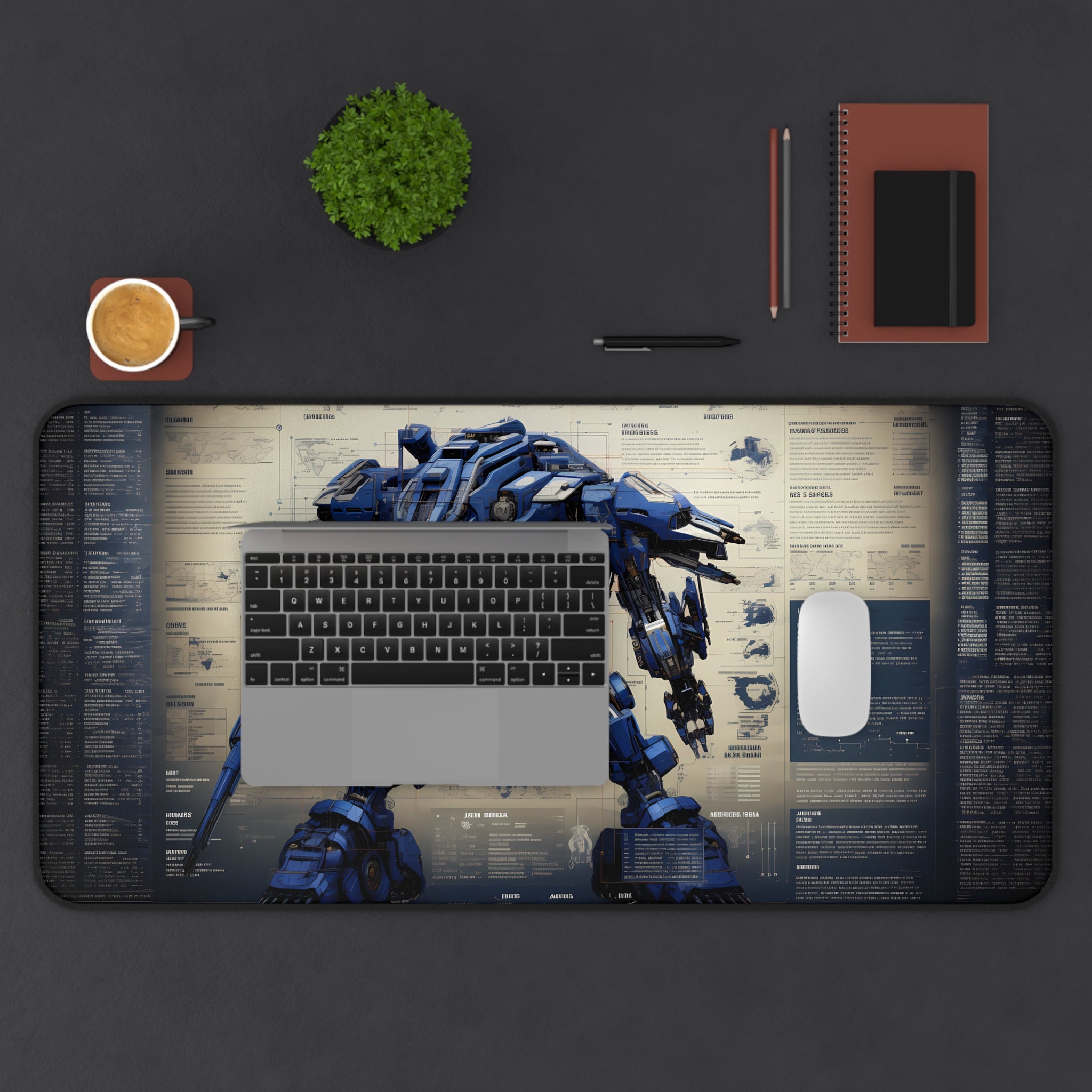 Mecha Desk Mat Armored Robot Mouse Pad XXL Anti-slip Mech - Etsy