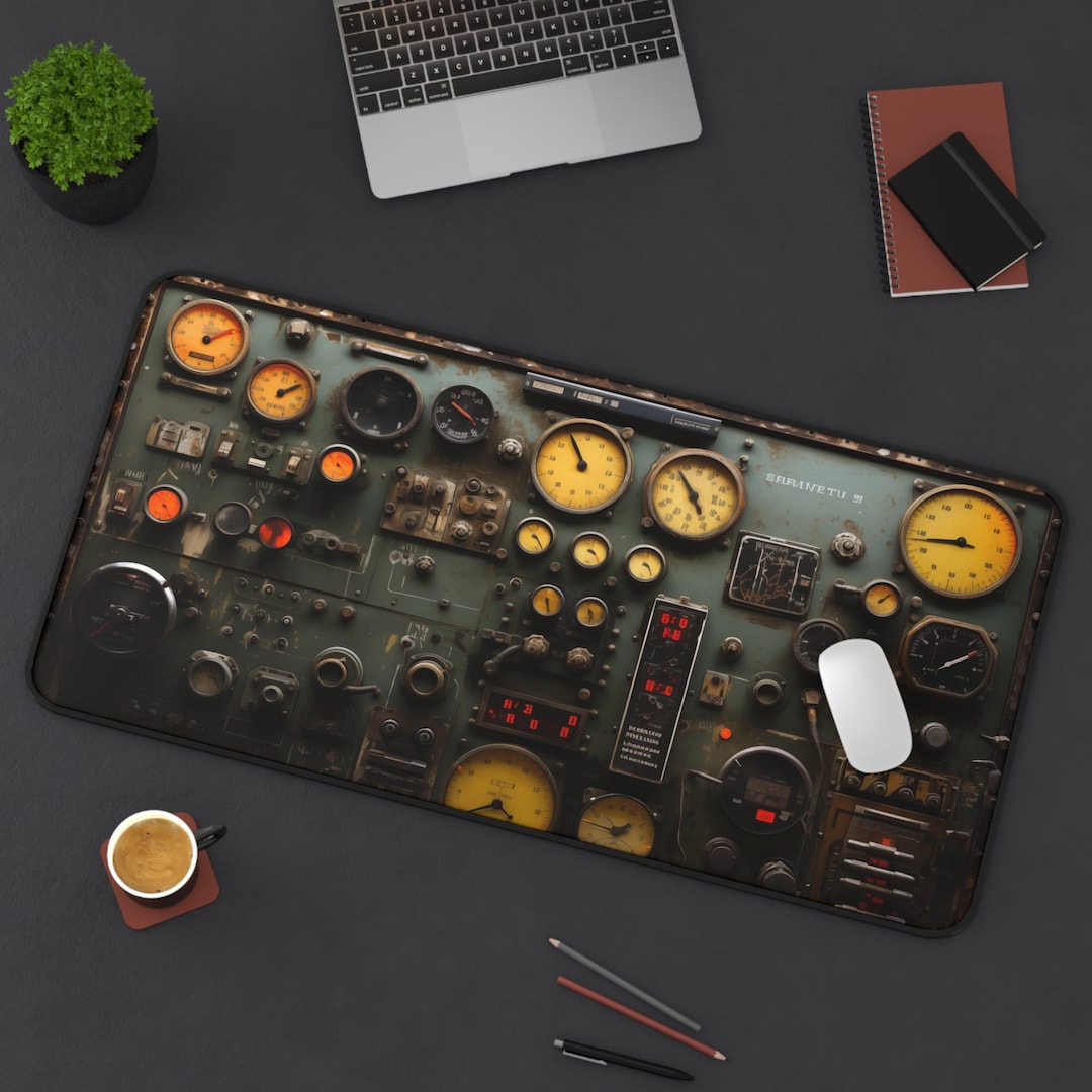 Soviet Submarine Desk Mat, Control Panel Mouse Pad XXL, Anti-slip ...