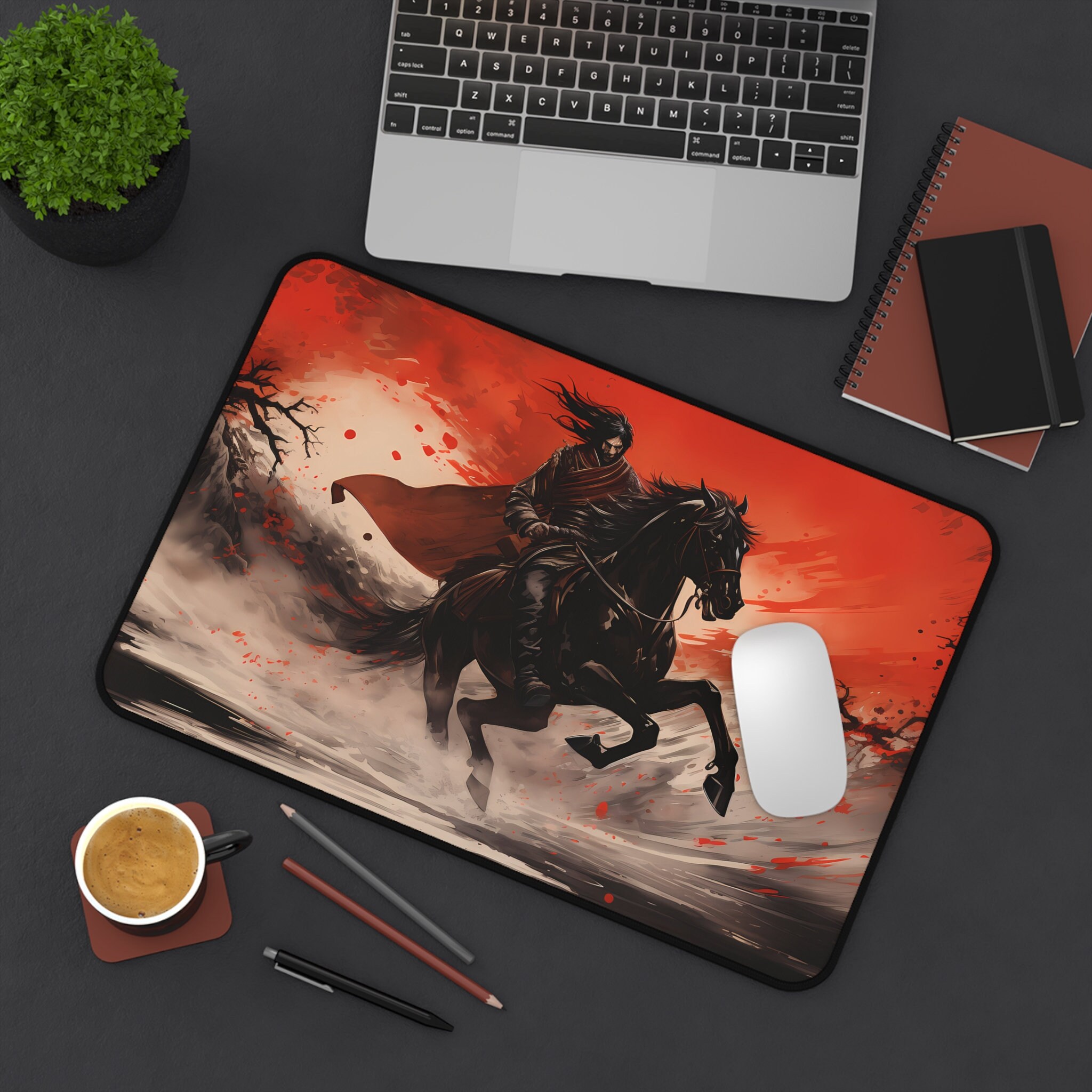 Ronin Desk Mat, Rogue Samurai Mouse Pad XXL, Japanese Art Anti-slip ...