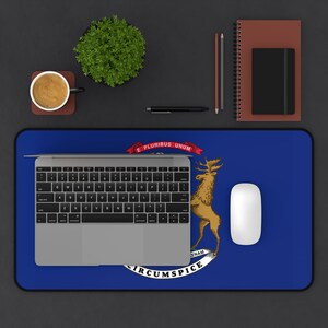 Flag of Michigan Desk Mat, the Great Lake State Mouse Pad XXL, Anti ...