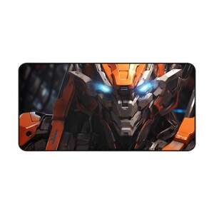 Mech Warrior Desk Mat: XXL Anime Robot Gaming Mousepad - Etsy