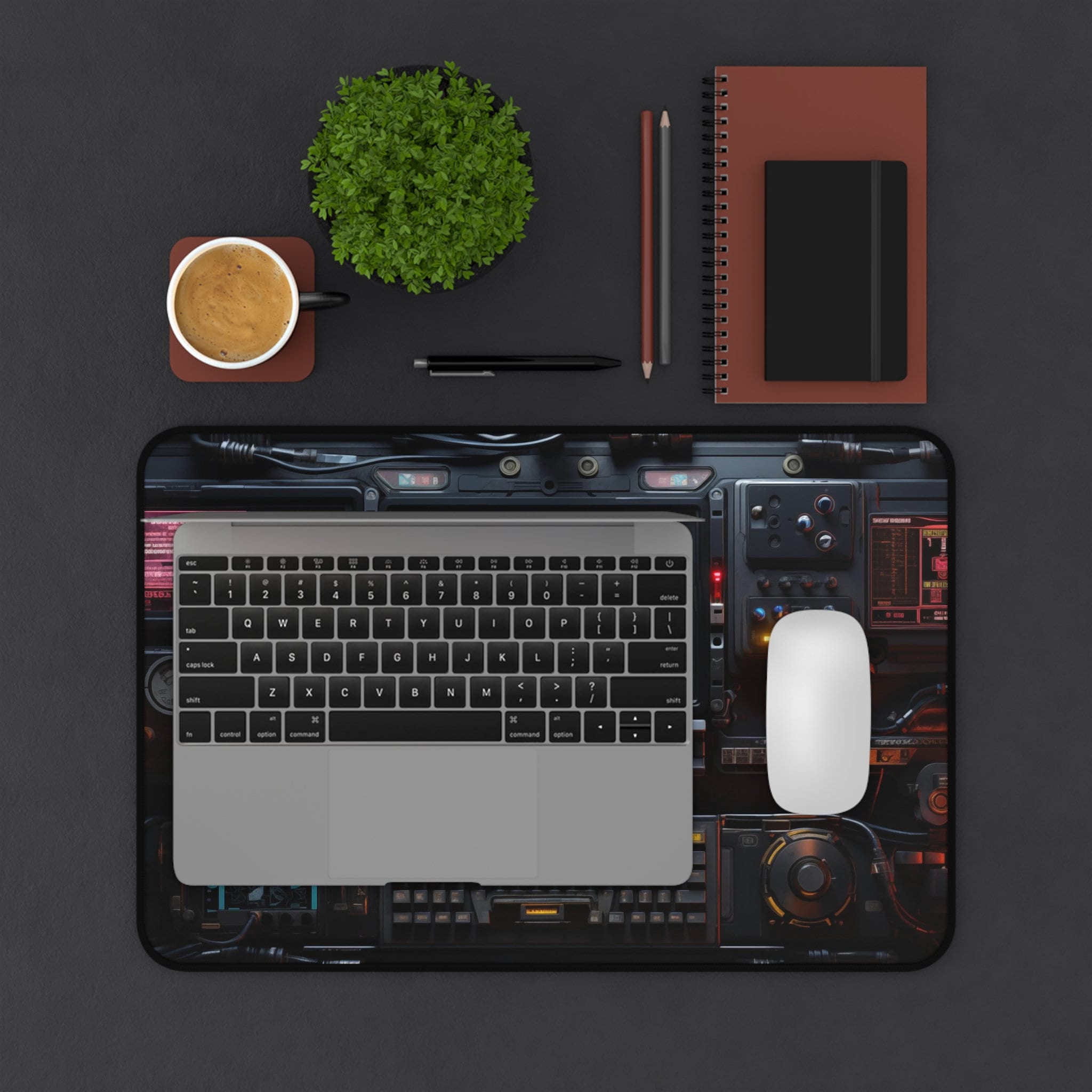 Hacker's Console Desk Mat, Cyberpunk HUD Mouse Pad XXL, Anti-slip ...