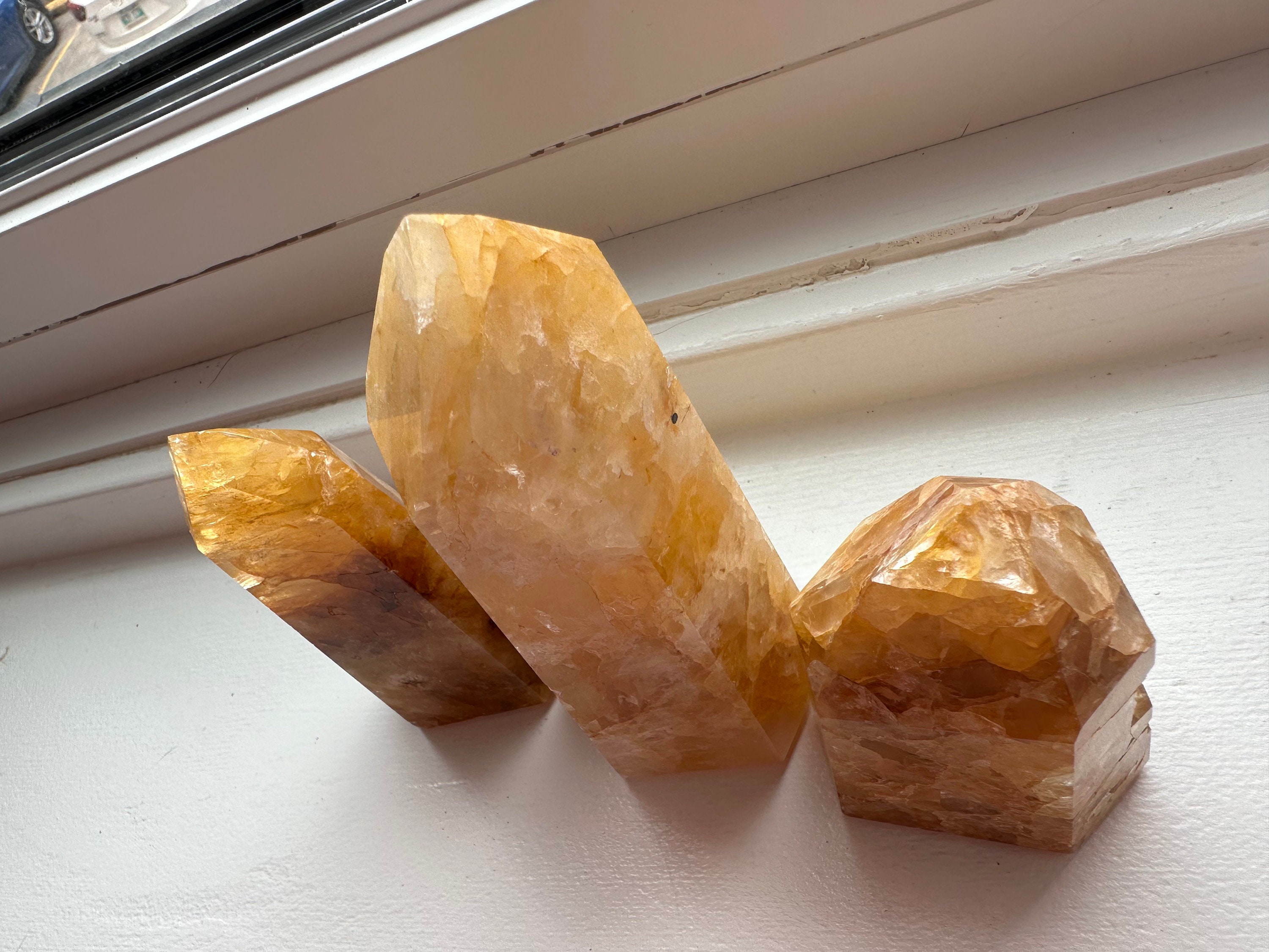 Golden Healer Tower Gold Crystal Tower Golden Healer Point - Etsy