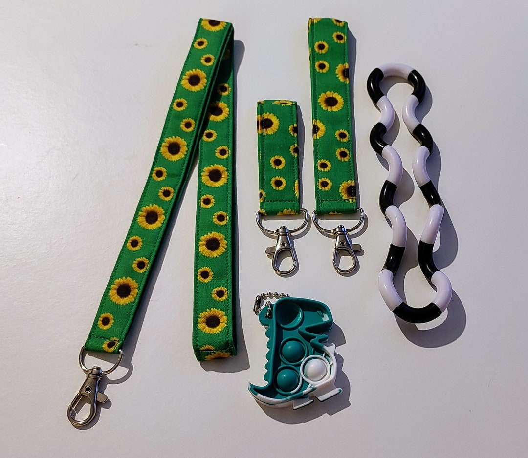 Hidden Disability Sunflower Wristlets and Lanylanyard - Etsy