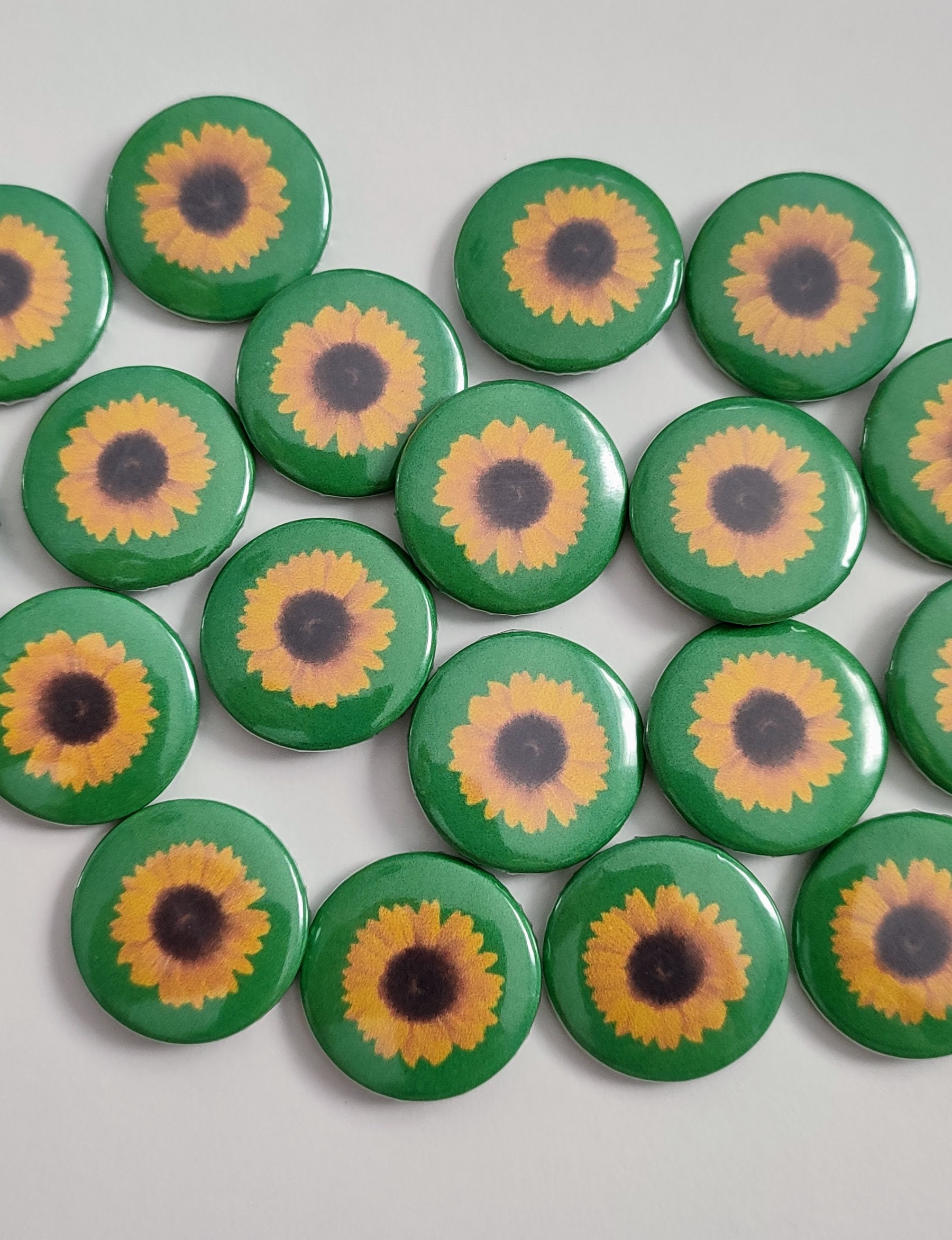 25mm Hidden Disability Sunflower Pin Badge - Etsy