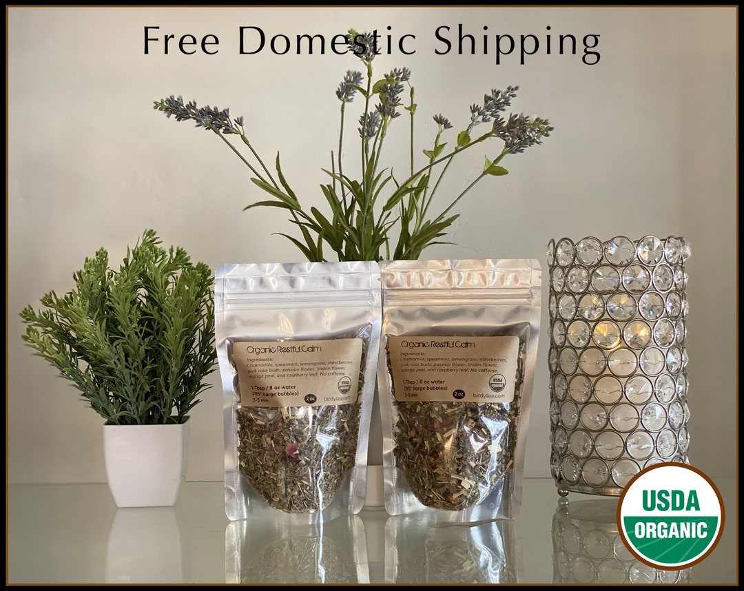 Certified Organic Restful Calm Loose Leaf Tea - Etsy