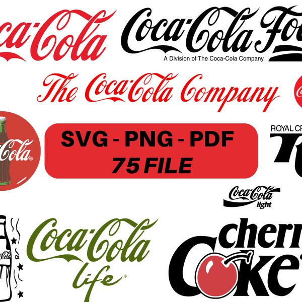 Coca Cola Png Vector - Etsy