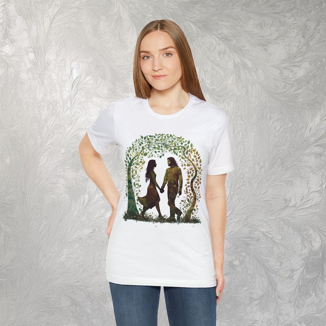 Adam and Eve Shirt Garden of Eden Male and Female Genesis - Etsy