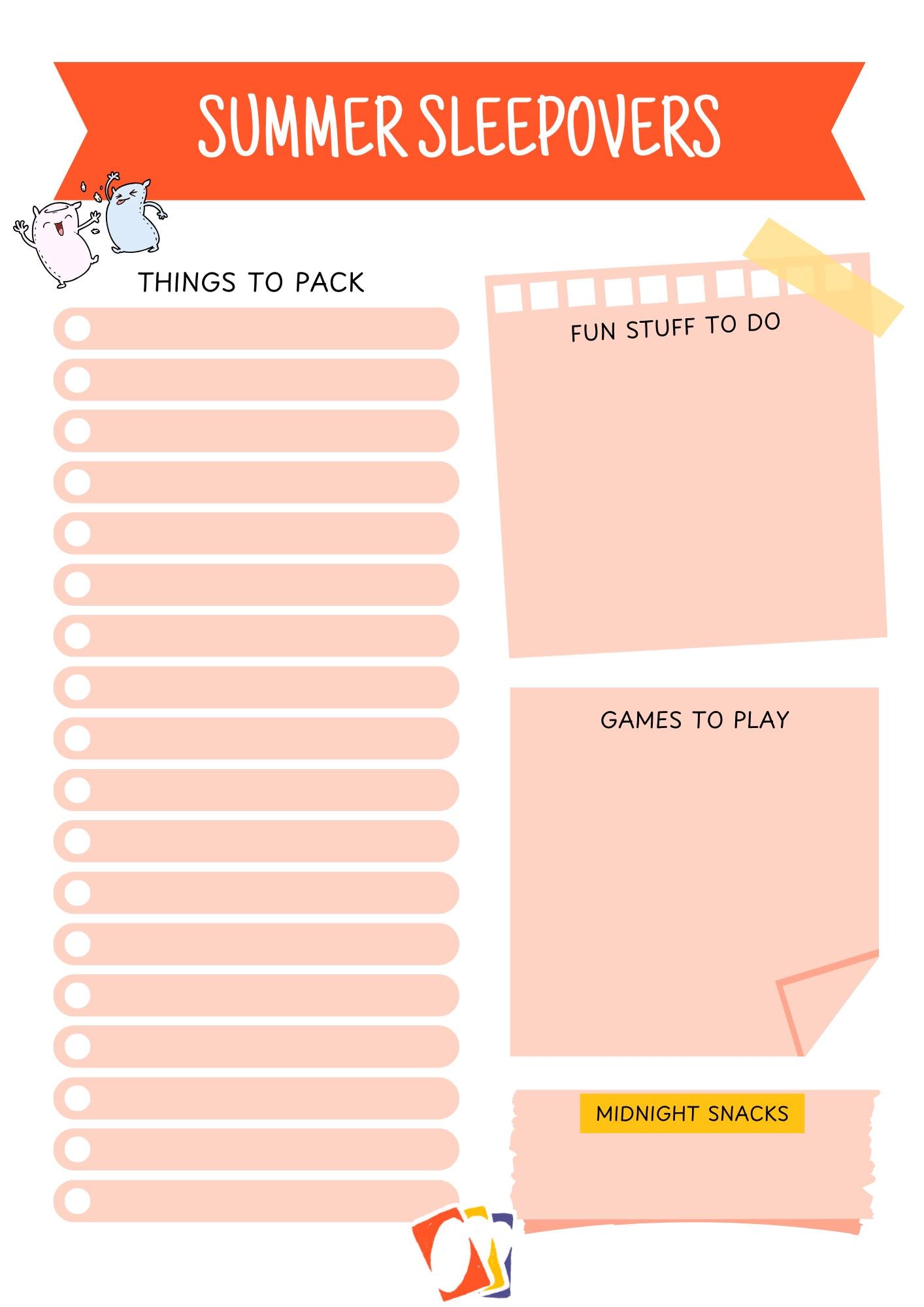 Kids Summer Planner Printable – Fun Activity Journal, Goal Tracker ...