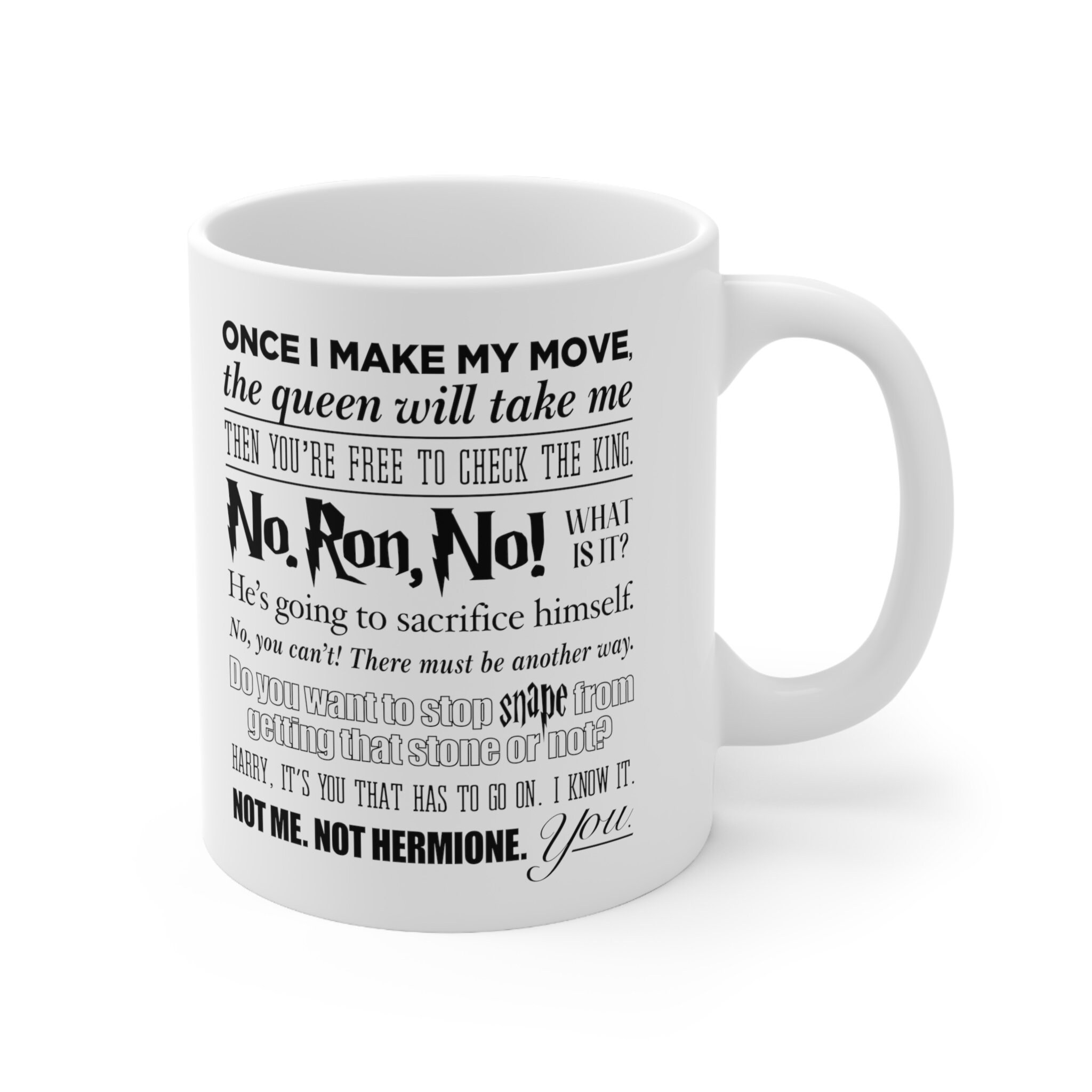 Wizard Coffee Mug, Holiday Wizard Mug, Not Me. Not Hermione. You ...