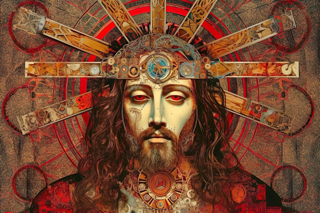 Religious Iconography, Art Deco Poster, Psychedelic Religion, DMT Art ...