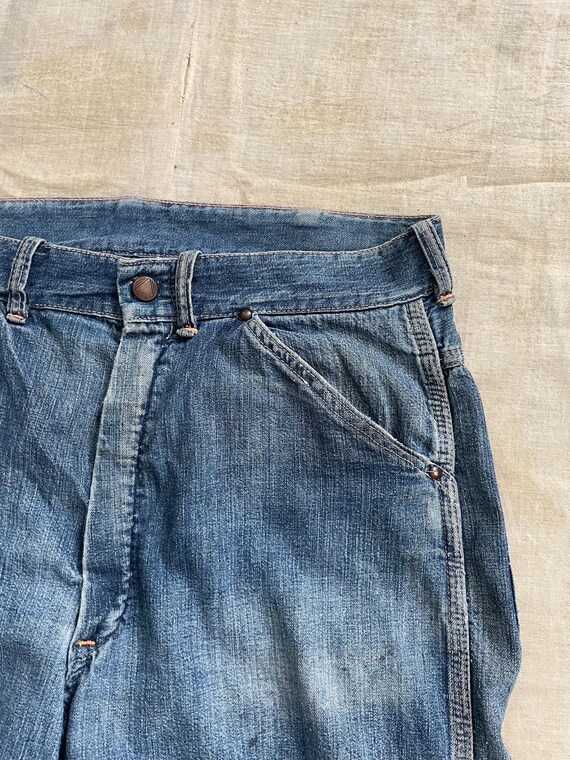 Vintage 1950s Carpenter Jeans Dungarees 31x31 - Gem