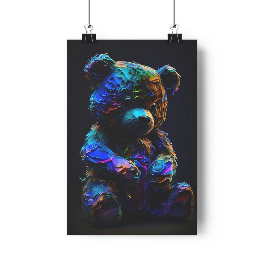Teddy Bed Time, Premium Poster - Etsy