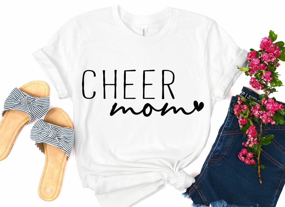 Cheer Mom T-shirt, Cheerleader Mom Shirt, Cheer Mom Tshirt, Mom Shirt ...
