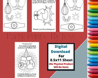 BOXING PARTY CUPS Boxing Birthday Party Boxing Party Favors - Etsy