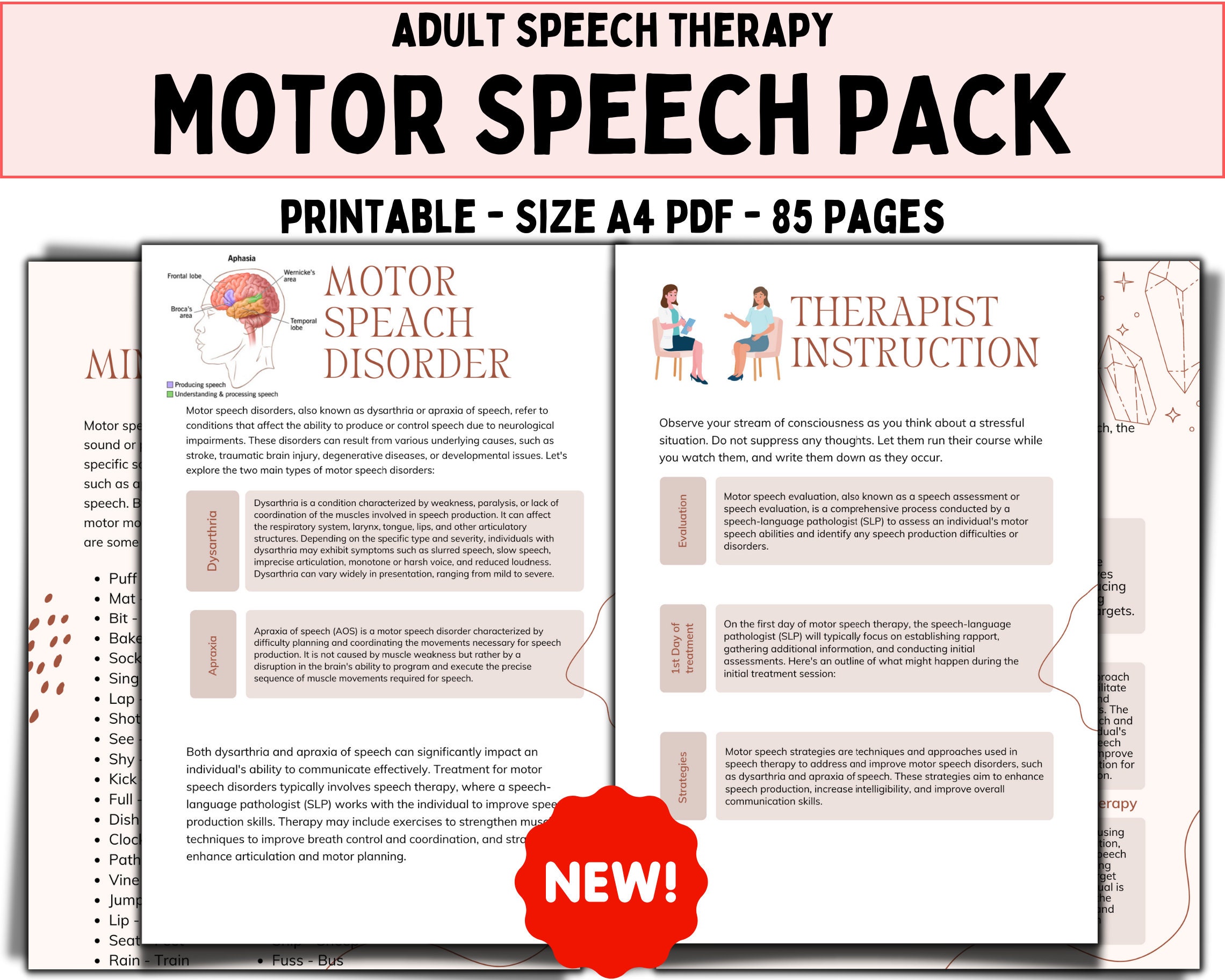 Adult Speech Therapy Exercises