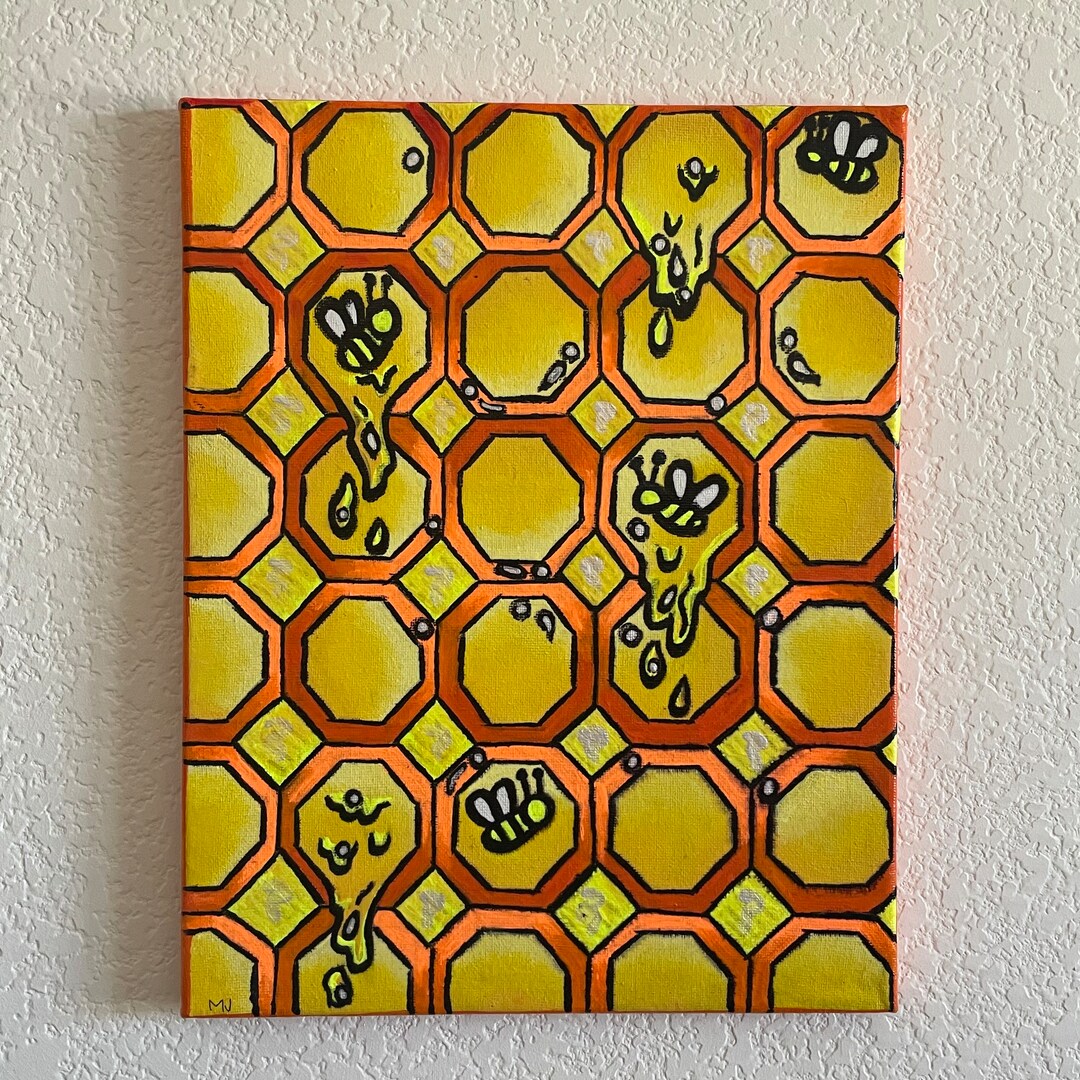 Honeycomb Painting - Etsy