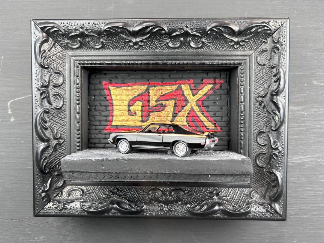 Buick GSX With Brick Wall Graffiti Background. Wall Art One of a Kind ...