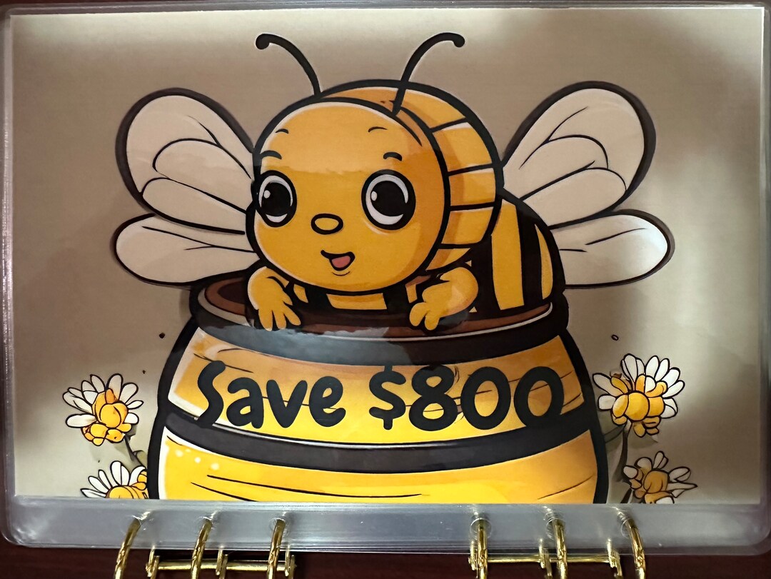 Bee Savings Binder - Etsy