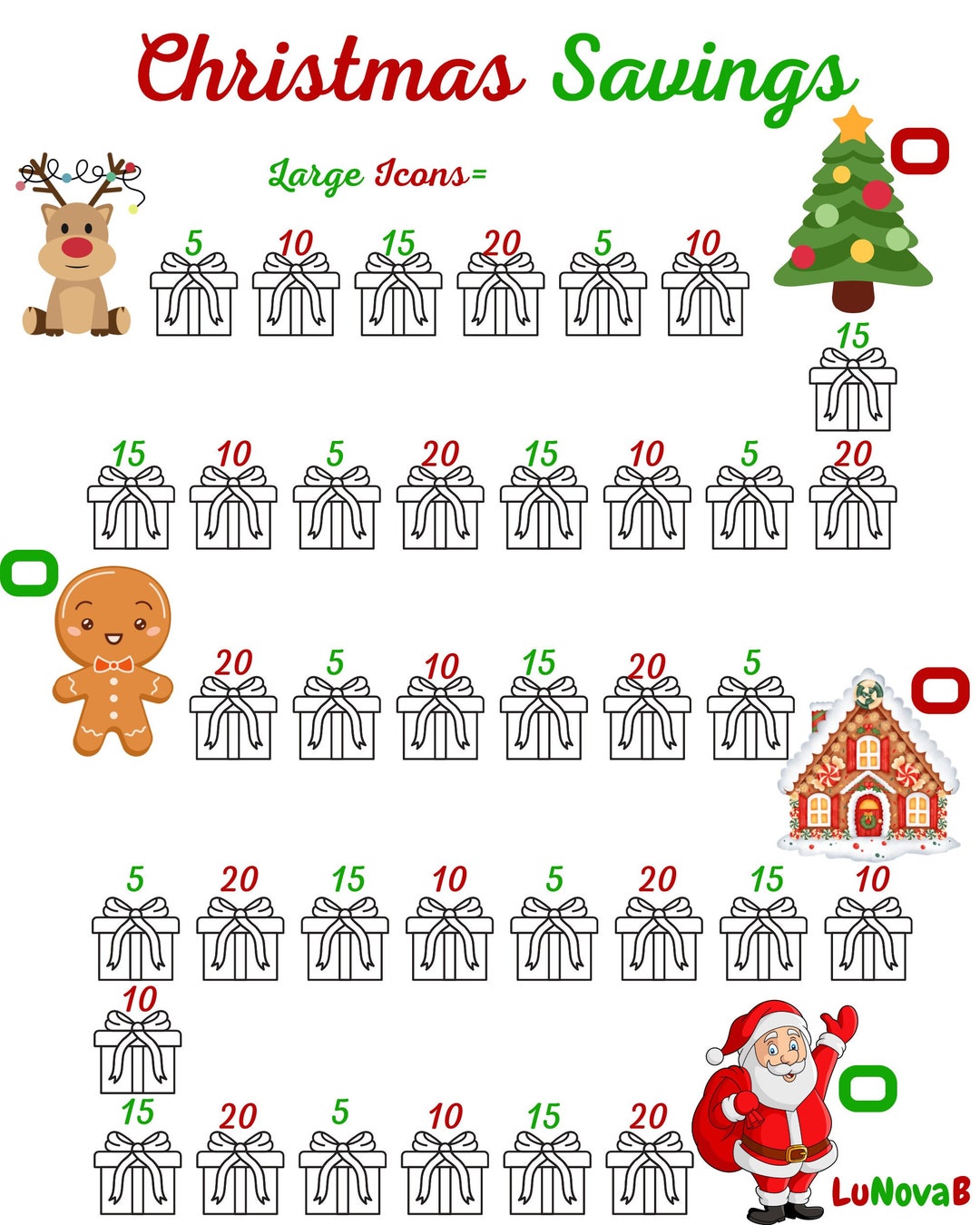 Christmas Saving Game - Etsy