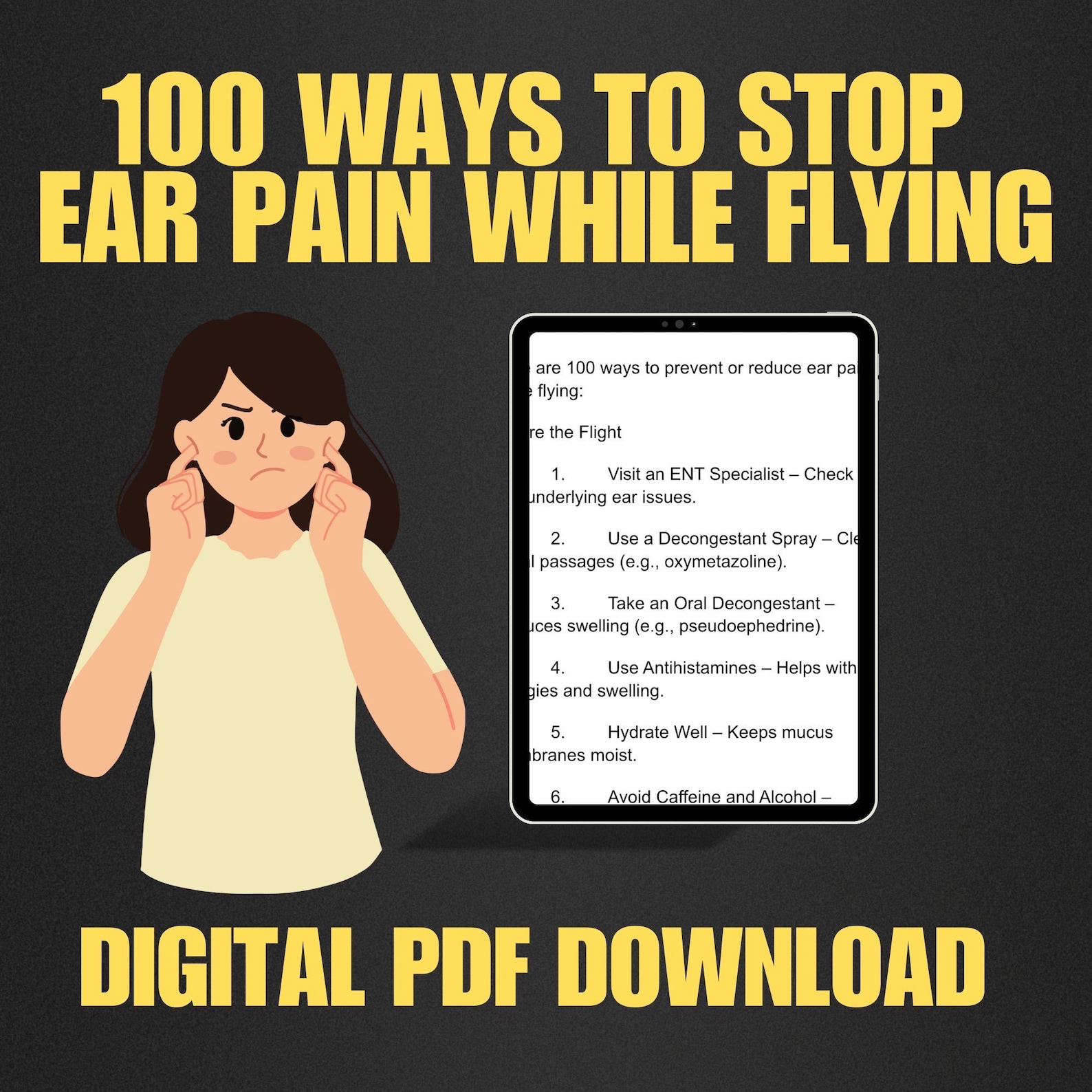 100 Ways to Stop Ear Pain While Flying – Prevent, Reduce, and Relieve ...