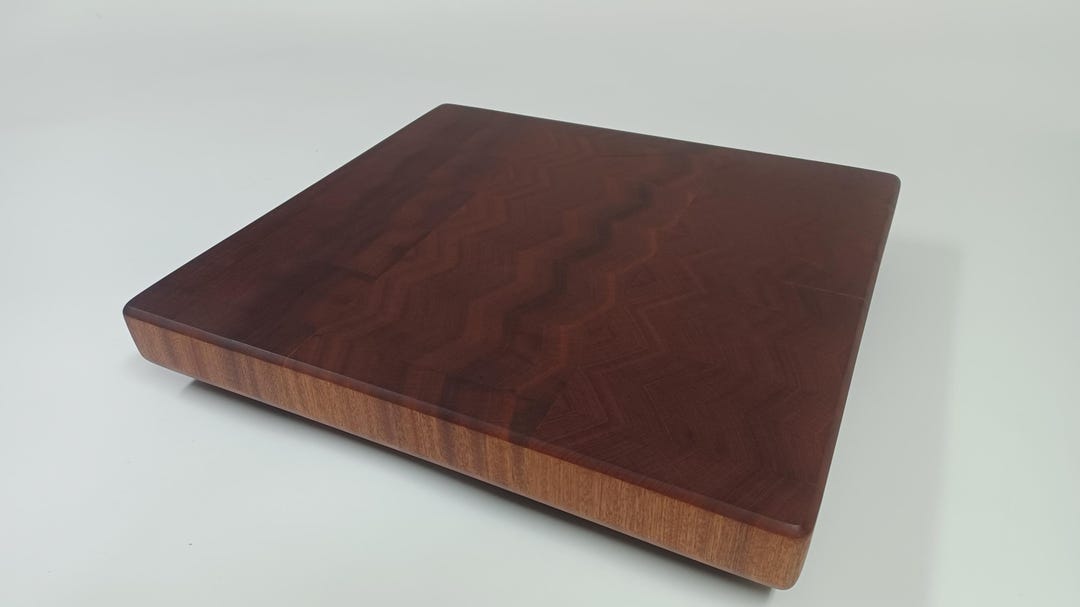 Sapele End Grain Butcher Block Cutting Board - Etsy