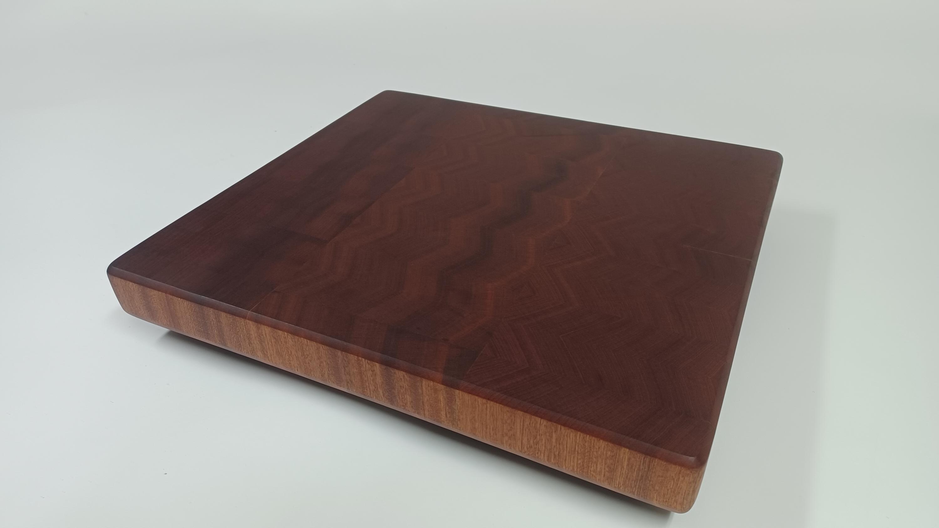 Sapele End Grain Butcher Block Cutting Board - Etsy