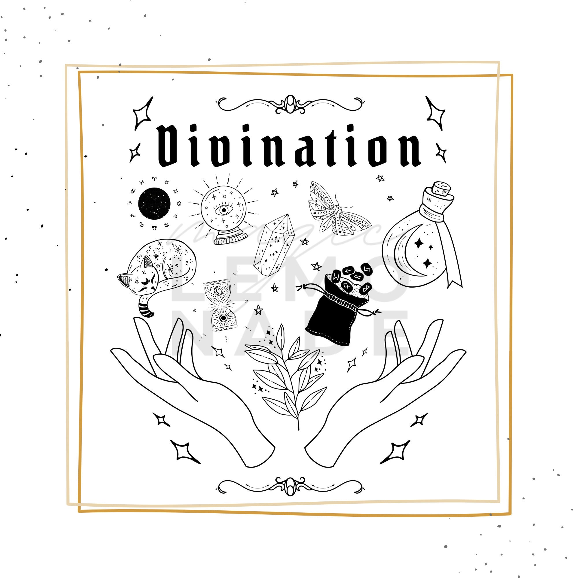 Divination Digital Download SVG, PNG, Cricut File, Cutting Machine File ...