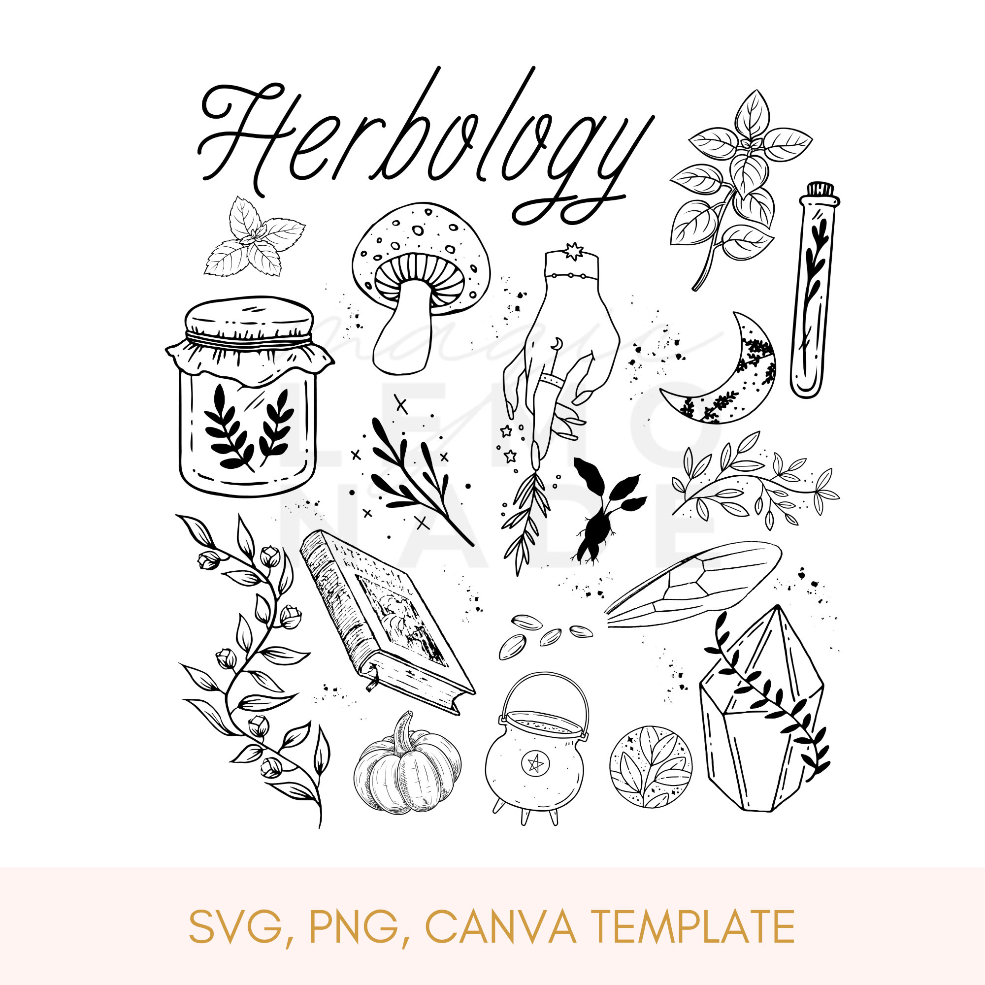 Herbology - Digital Download | SVG, PNG, Cricut File, Cutting Machine ...