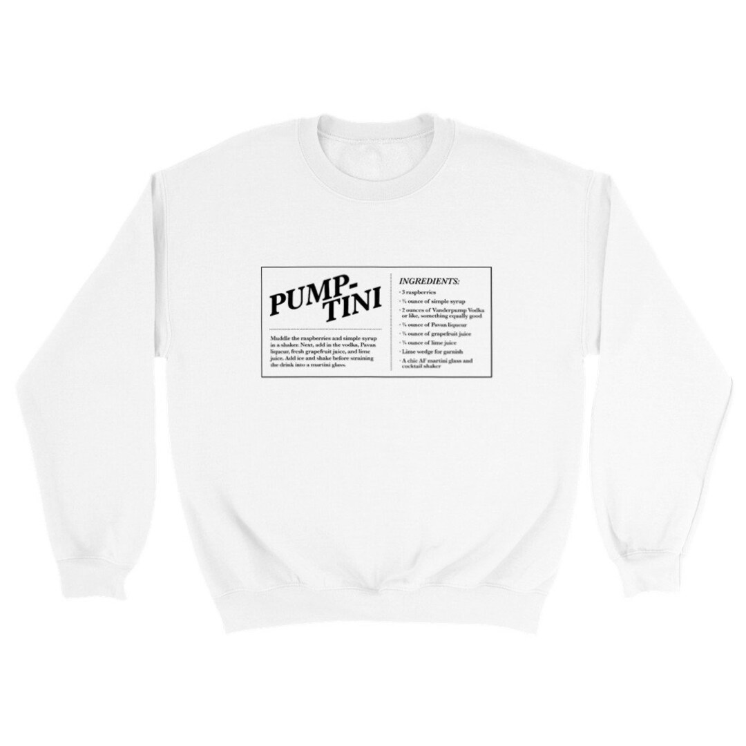 PUMPTINI RECIPE Classic White Heather Unisex Crewneck Sweatshirt VPR ...