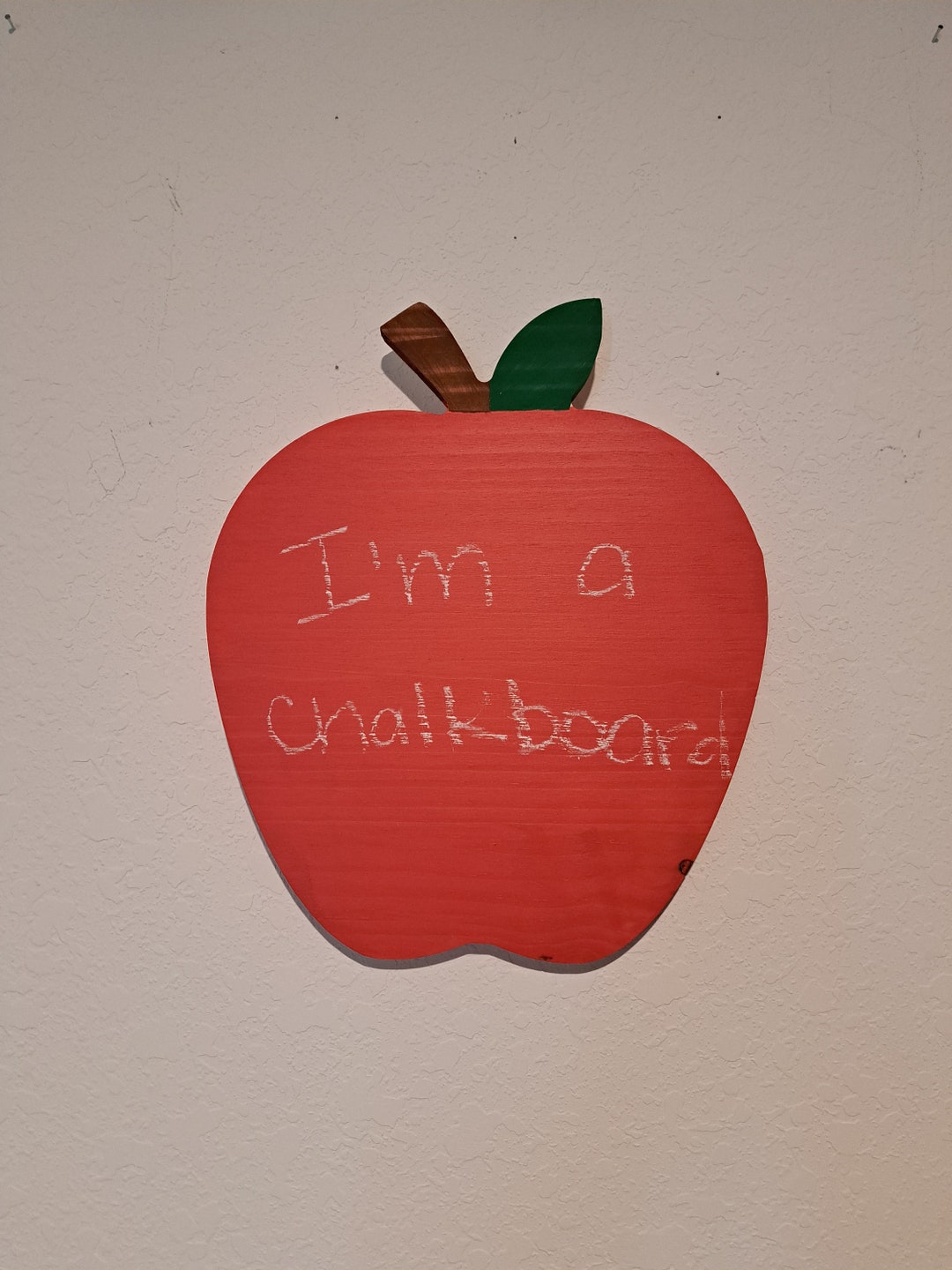 Apple Shaped Wood Chalkboard - Etsy