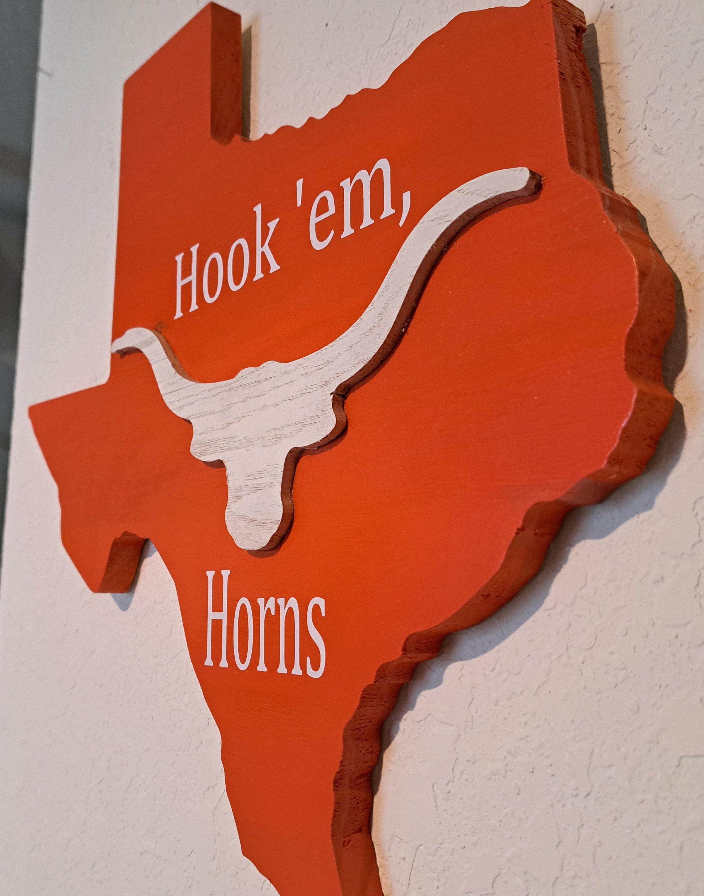 Wooden Texas Longhorn Sign - Etsy