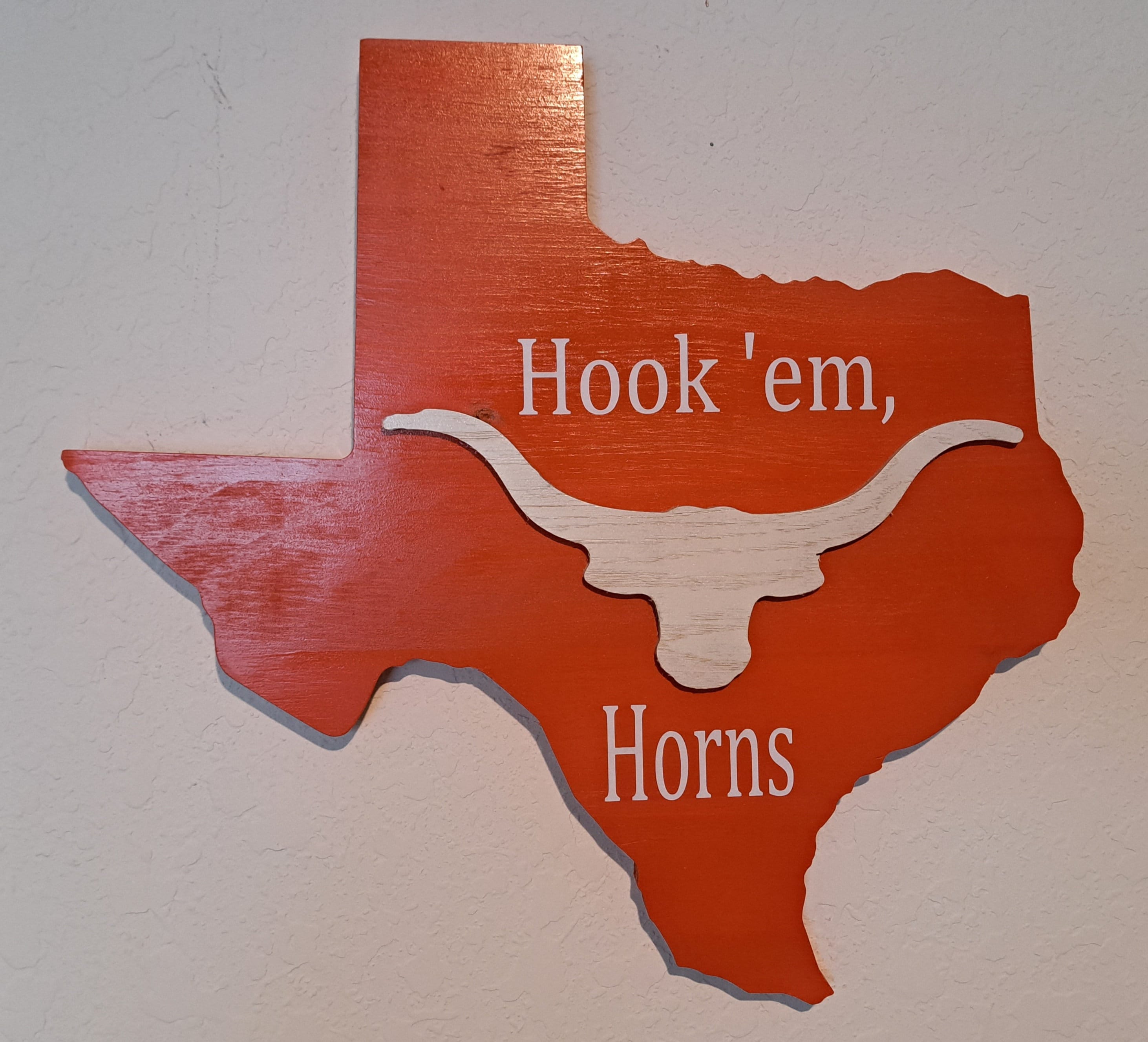 Wooden Texas Longhorn Sign - Etsy