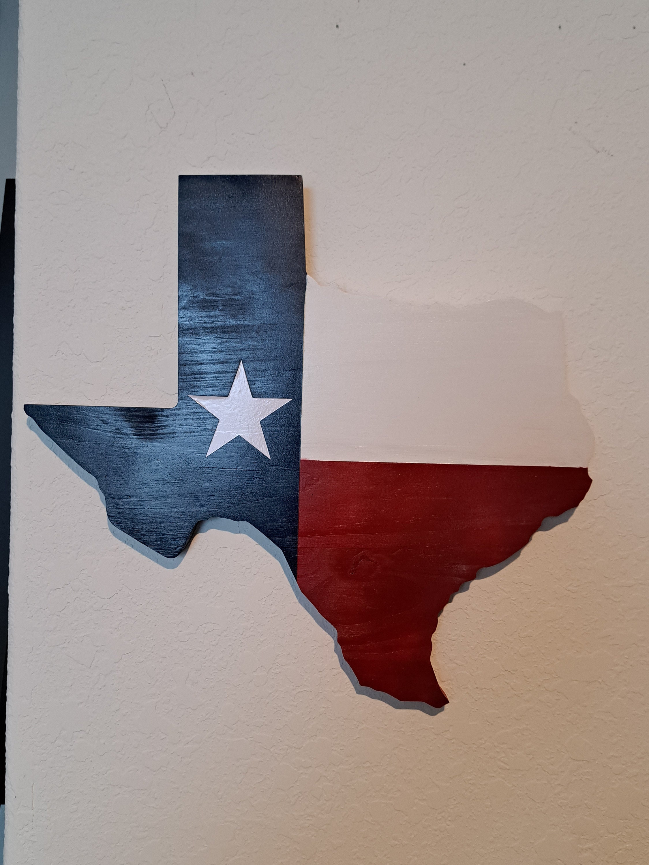 Texas Flag State Wood Craft - Etsy