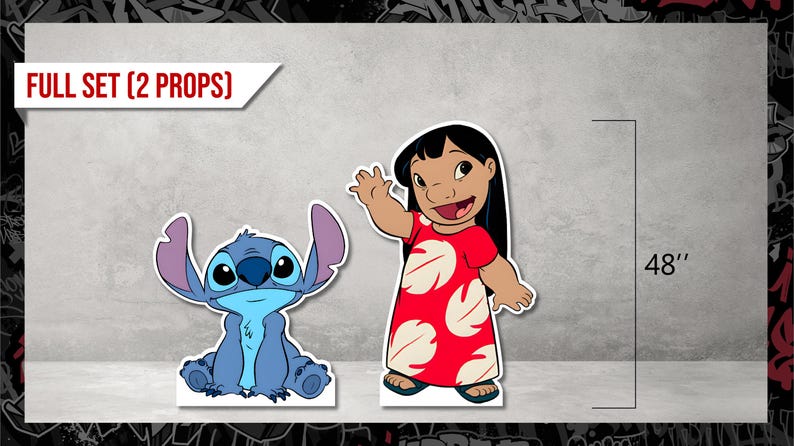 Blue Alien Friend | Tropical Alien Cut Out | Kids Party Props | Lilo ...