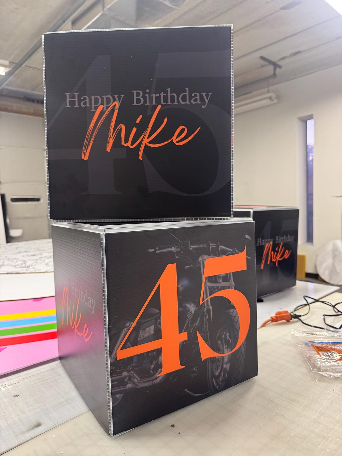 PVC Custom Photo Cube Photo | Birthday Backdrop | Custom Backdrop ...