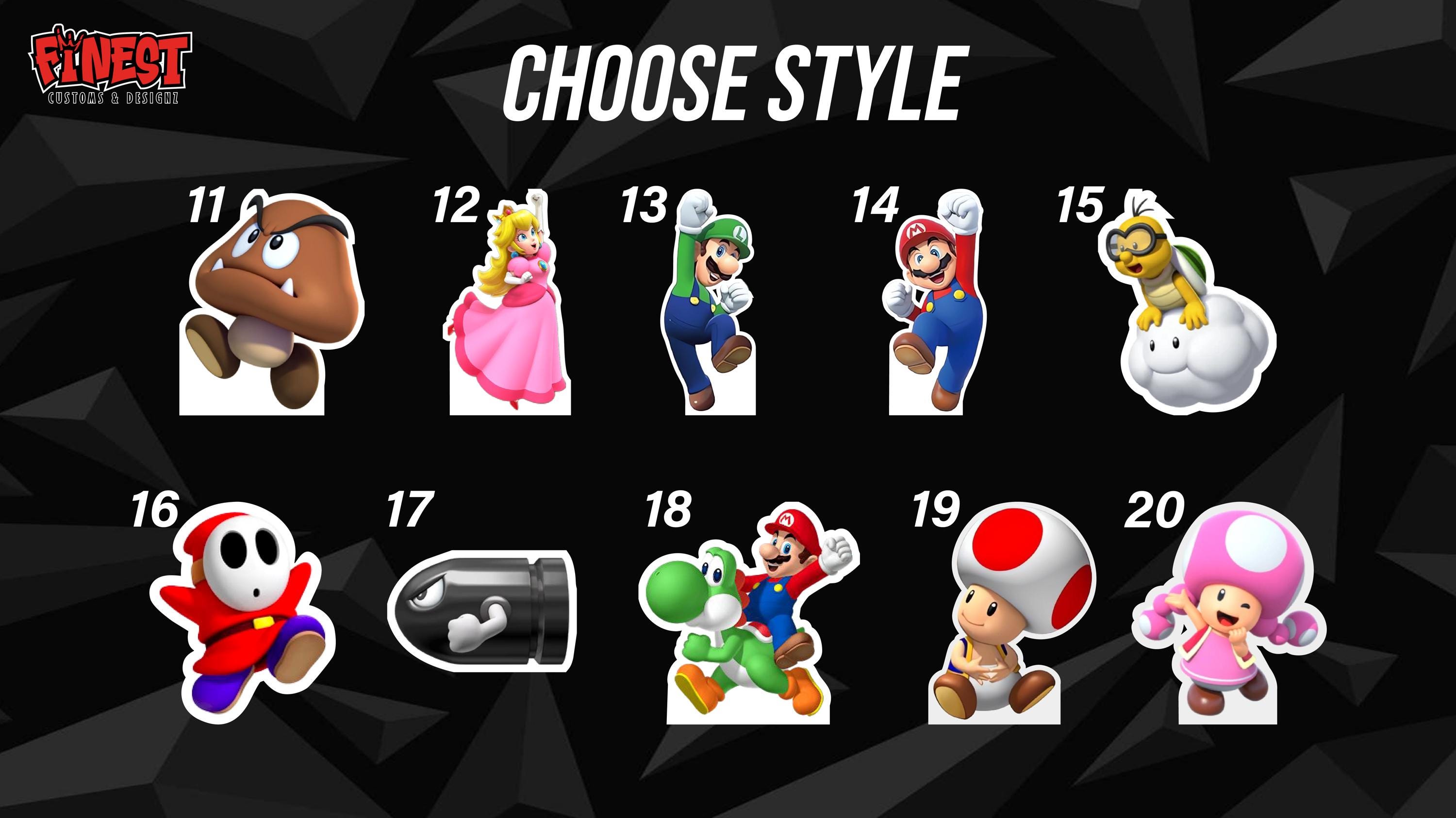 Mario Cutout Cardboard Backdrop | Birthday Sign Yard Cutout | Event and ...