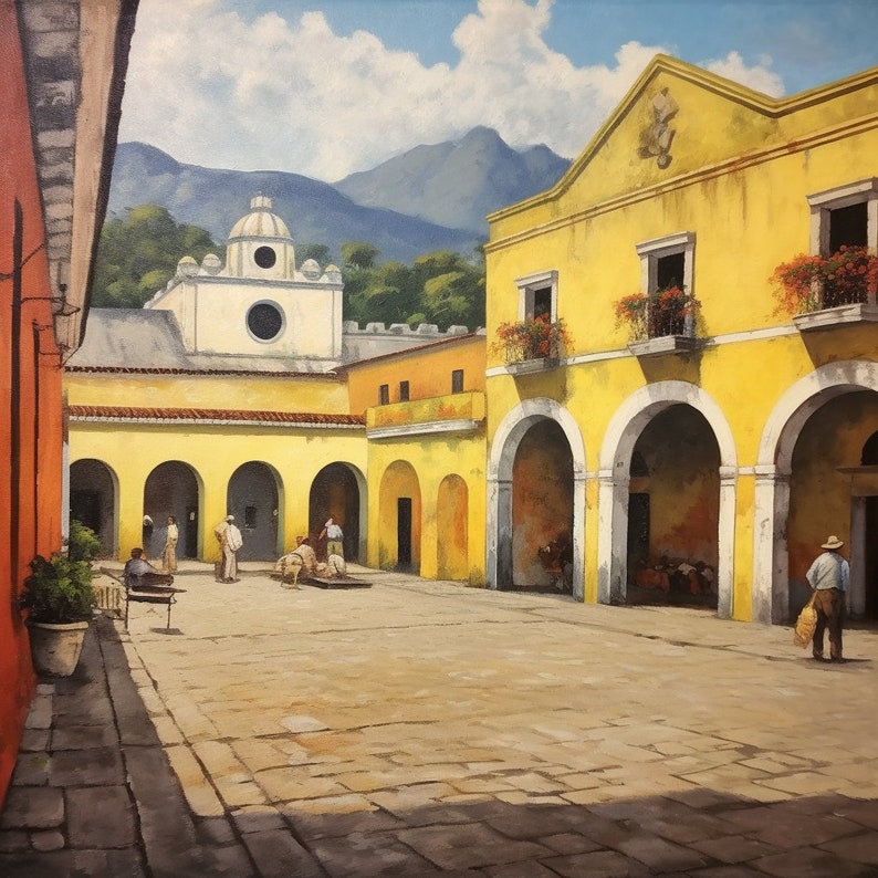 Antigua Guatemala Clipart, 30 Png, Guatemala Art, Guatemala Wall Art ...