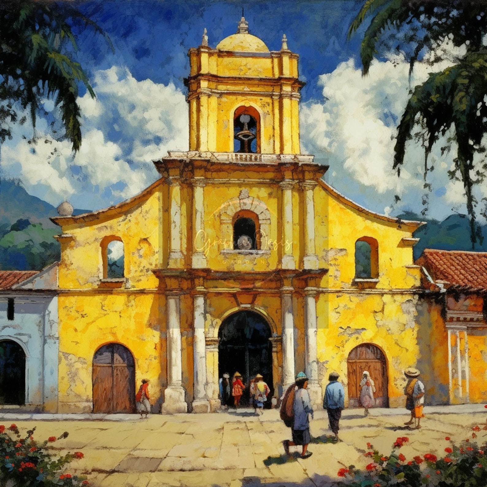Antigua Guatemala Clipart, 40 Png, Guatemala Art, Guatemala Wall Art ...