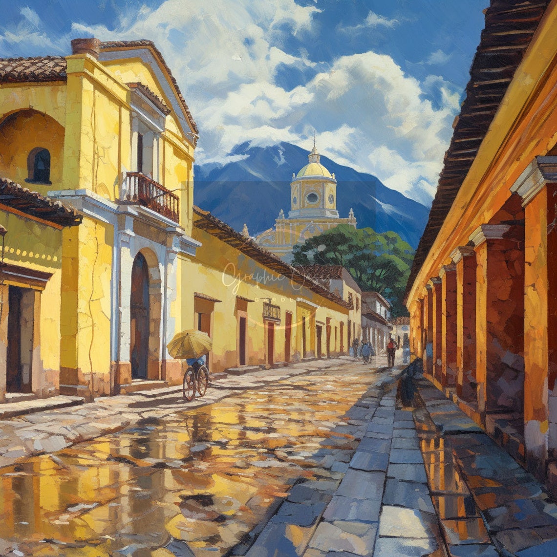 Antigua Guatemala Clipart, 40 Png, Guatemala Art, Guatemala Wall Art ...