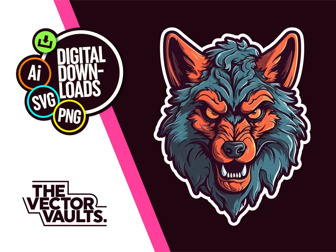 Werewolf Monster Digital Download, SVG, Ai, PNG, Vector, Perfect for ...