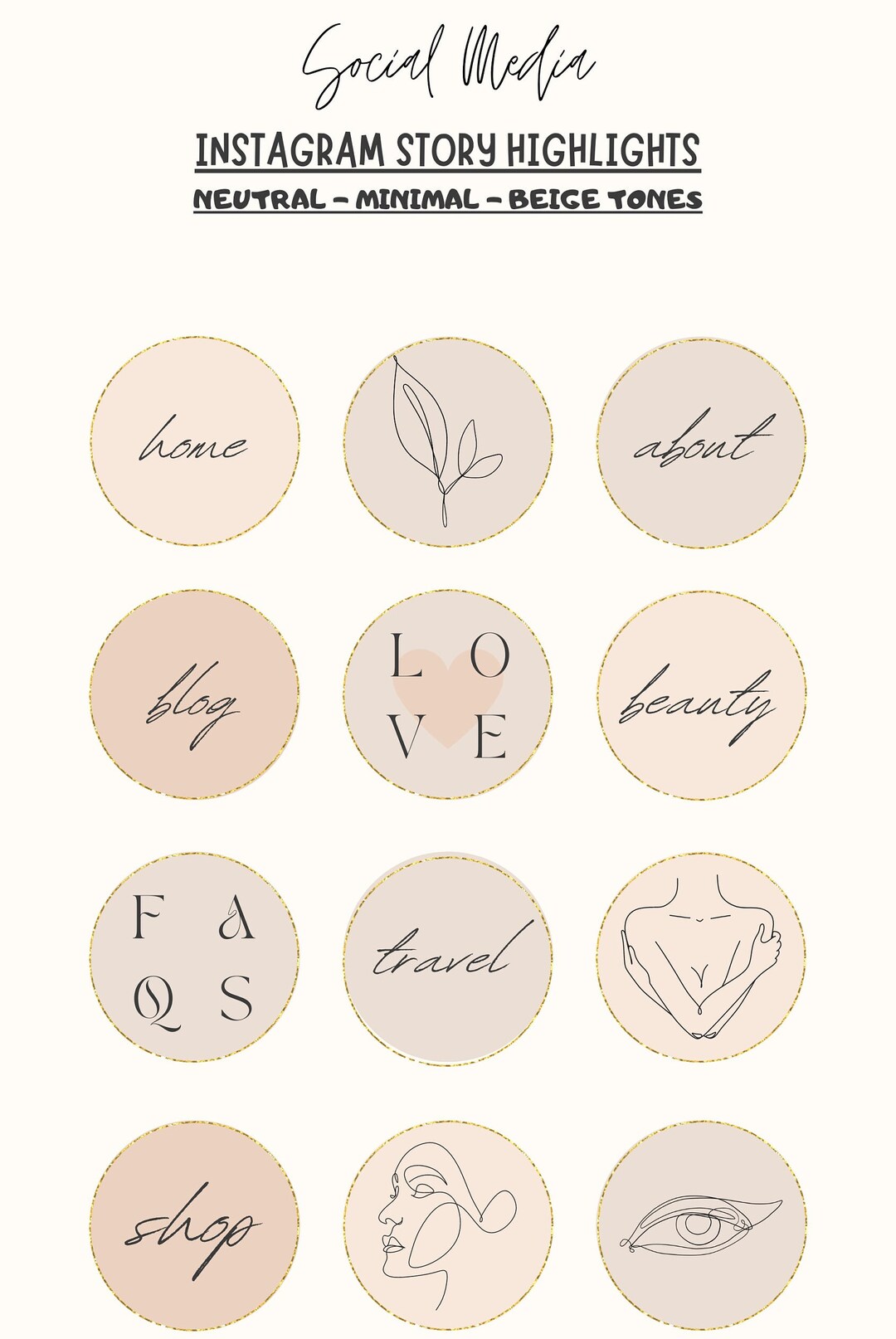 Insta Story Highlight Covers - Etsy