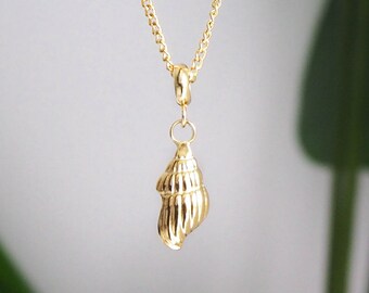 Gold Conch Shell - Etsy