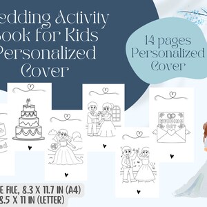Custom Wedding Activity Book for Kids Wedding Coloring Book Kids ...